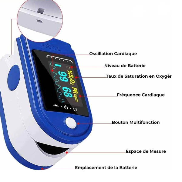 Oxymètre de Pouls-Push - Para-Mediteranee Maroc